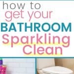 How to Deep Clean the Bathroom (printable checklist)